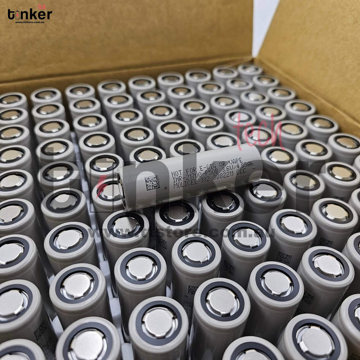 Molicel P50B 21700 5000mAh 60A Lithium Ion Battery | TinkerTech AU