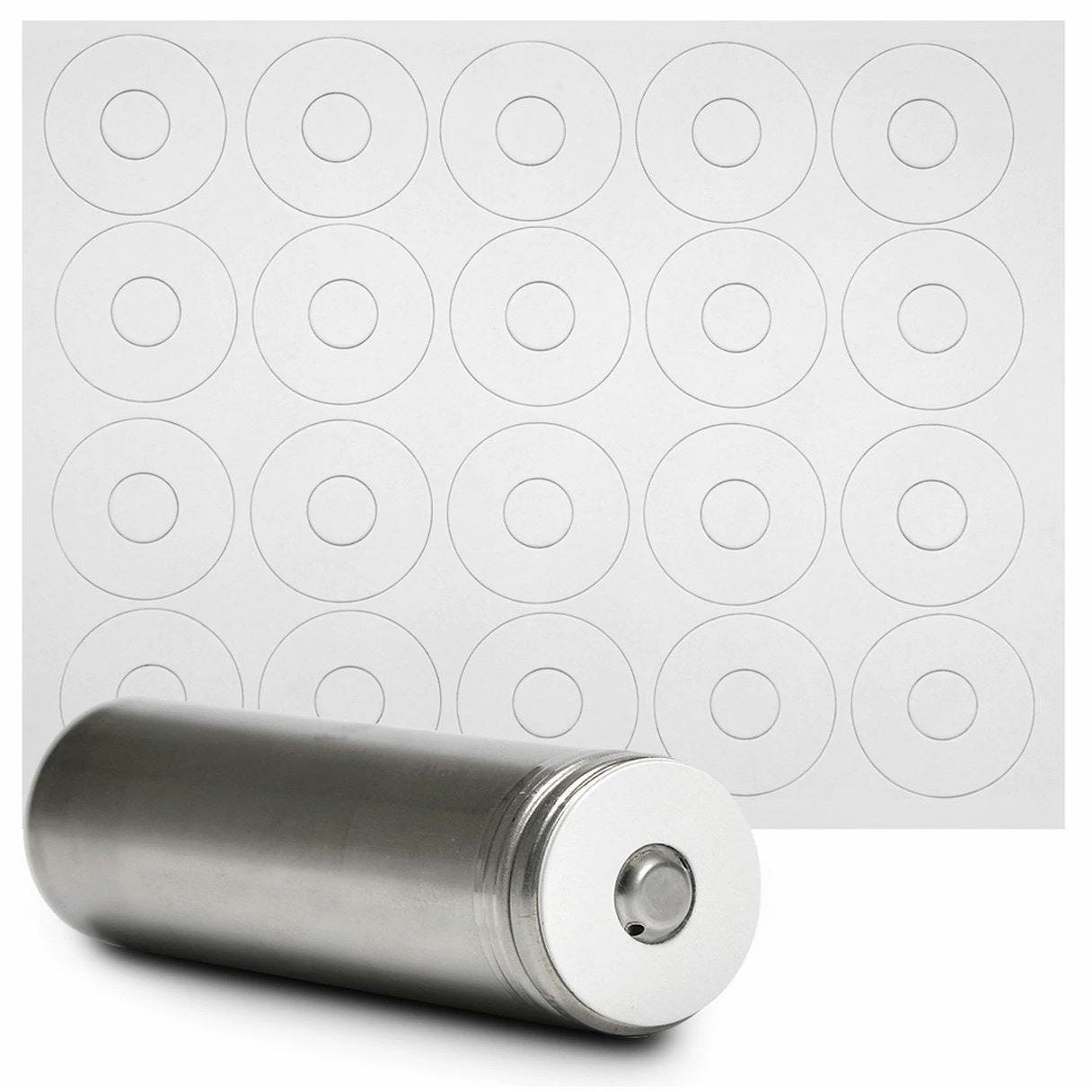 18650 Battery Terminal Insulators - 20pcs - Matte White - Button Top P