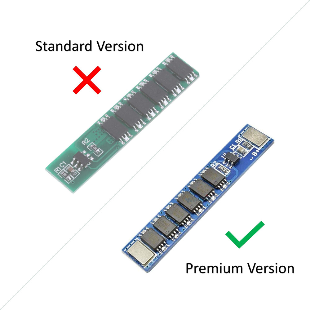 2PCs 1S BMS 3.7V PCB Protection Circuit Board For Lithium ion Battery